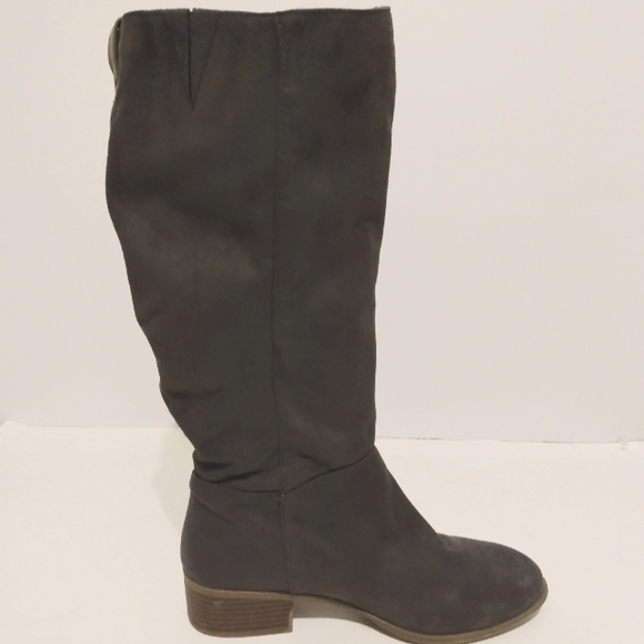 Universal Thread | Shoes | Universal Thread Gray Faux Suede Below Knee ...